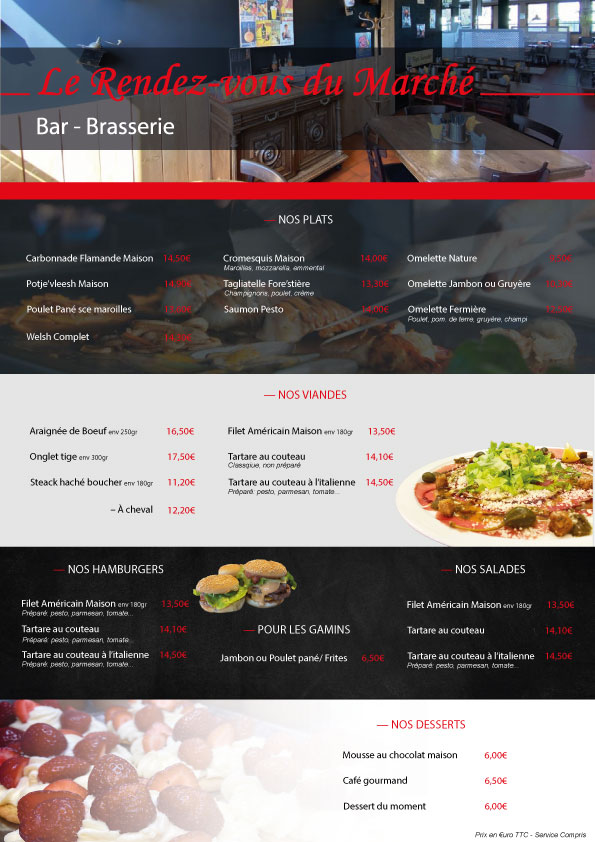 Carte QR code - Le rendez vous du marche